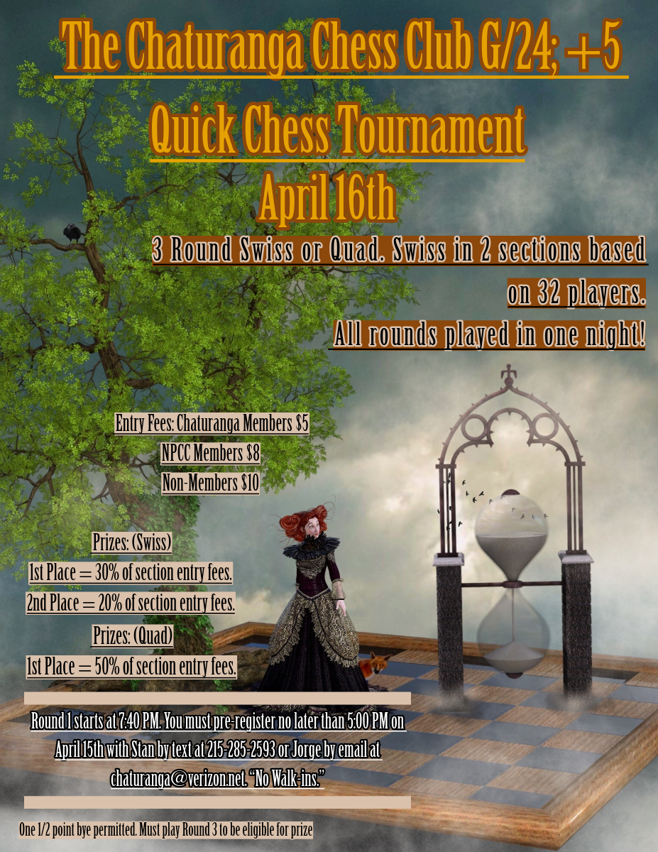 Alert! – The Chaturanga Chess Club